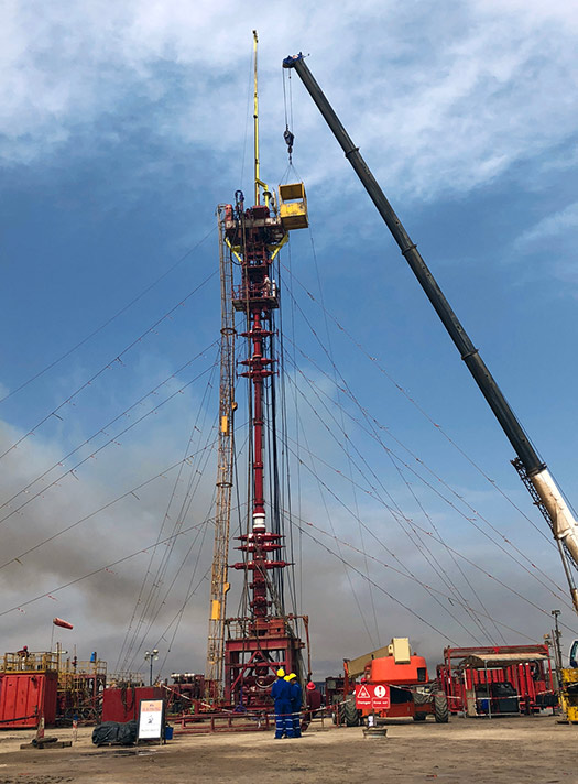 The complexity of capping an oil and gas well fire