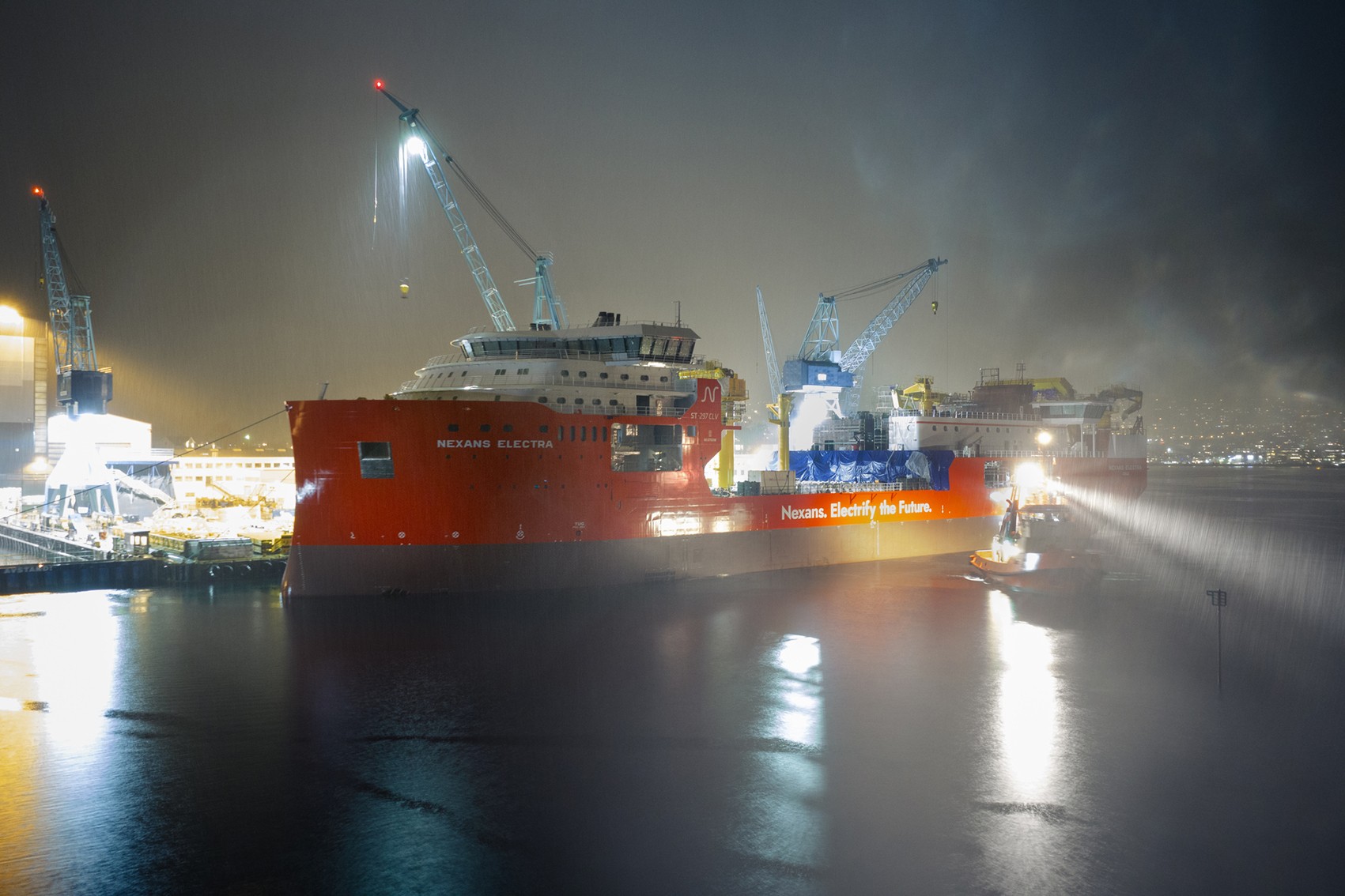 Nexans launches ‘Electra’ cable-laying vessel at Ulstein Verft, advancing offshore electrification