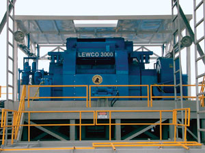Rig floor equipment: Drawworks for 3,000 input horsepower