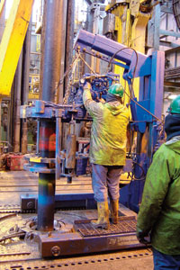 Rig floor equipment: New tong handling system debuts in UK