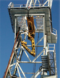 Rig floor equipment: Pipe racking system for normal rigs