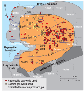 SHALE ENERGY: Developing the Haynesville—Effects of petrophysical ...